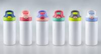 China Mixed Color Straight Stainless Steel Kids Water Bottles Leakproof 350ml 12oz for sale