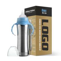 China 350ml Stainless Steel Baby Insulated Feeding Bottle Direct Drinking for sale