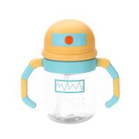 China Kids Children Bpa Free Portable Plastic Bottles Robot Cartoon Character Design for sale