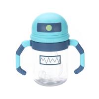 China Kids Children Bpa Free Portable Plastic Bottles Robot Cartoon Character Design for sale