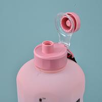 China Time Marker Water Drink Reminding Popular Design Sport Plastic Bottle 2liter for sale
