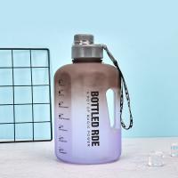 China Time Marker Water Drink Reminding Popular Design Sport Plastic Bottle 2liter for sale