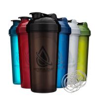 China Promotional Custom Logo BPA Free Plastic Fitness Shaker Bottles for sale