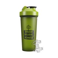 China Protein Shaker Premium Gym Bottle Stainless Steel Mixer Ball Included Anti Leak Screw Top Lid for sale
