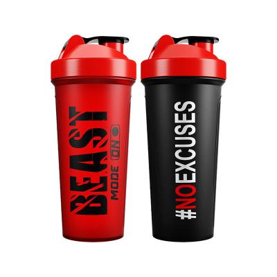 China Protein Shaker Premium Gym Bottle Stainless Steel Mixer Ball Included Anti Leak Screw Top Lid for sale