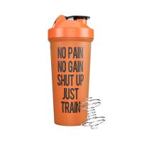 China Protein Shaker Premium Gym Bottle Stainless Steel Mixer Ball Included Anti Leak Screw Top Lid for sale