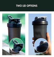 China Custom Logo Wholesale 600ml Large Sports Fitness Plastic Shaker Bottles for sale