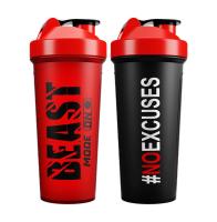 China Hot Sale Custom Logo Dishwasher Safe Fitness Plastic Protein Shaker Bottles for sale