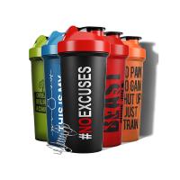 China Custom Logo Fitness Plastic Gym Protein Shaker Bottles Bpa Free for sale
