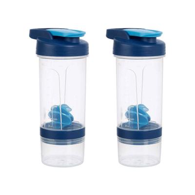 China 20Ounce Custom Sports Gym Fitness Plastic Shaker Bottles for sale