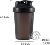 China Sports Gym Protein Shaker Bottles Bpa Free 16Ounce 450ml for sale