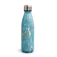 China Gym Double Walled Stainless Steel Marble Water Bottles 350ml 500ml 750ml 1000ml for sale