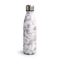 China Gym Double Walled Stainless Steel Marble Water Bottles 350ml 500ml 750ml 1000ml for sale