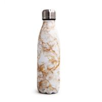 China Gym Double Walled Stainless Steel Marble Water Bottles 350ml 500ml 750ml 1000ml for sale