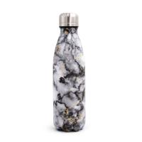 China Gym Double Walled Stainless Steel Marble Water Bottles 350ml 500ml 750ml 1000ml for sale