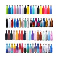 China Vacuum Insulated Powder Coated Water Bottles Stainless Steel for sale