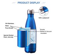 China Vacuum Insulated Powder Coated Water Bottles Stainless Steel for sale