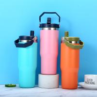 China 30oz Stanley Similar Type Car Travel Tumbler With Handle Stainless Steel 304 Material for sale