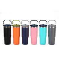 China 30oz Stanley Similar Type Car Travel Tumbler With Handle Stainless Steel 304 Material for sale