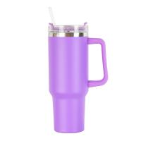 China 40oz Large Capacity Insulated Tumbler With Straw Lid And Car Cup Holder for sale
