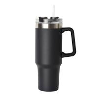 China 40oz Large Capacity Insulated Tumbler With Straw Lid And Car Cup Holder for sale