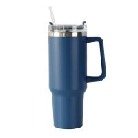 China 40oz Large Capacity Insulated Tumbler With Straw Lid And Car Cup Holder for sale
