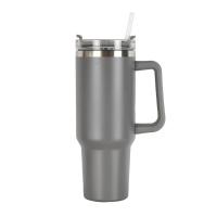 China 40oz Large Capacity Insulated Tumbler With Straw Lid And Car Cup Holder for sale