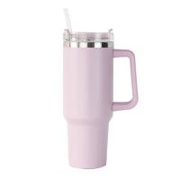 China 40oz Large Capacity Insulated Tumbler With Straw Lid And Car Cup Holder for sale