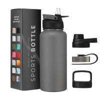 China Custom Logo Wide Mouth Vacuum Insulated Water Bottles Bpa Free for sale