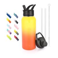 China Custom Logo Wide Mouth Vacuum Insulated Water Bottles Bpa Free for sale