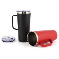 China 24oz Stainless Steel Insulated Coffee Mugs With Handles Keep Beverage Hot & Cold for sale