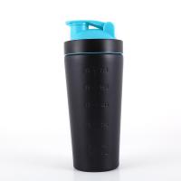 China Insulation Protein Shaker Stainless Steel Drink Bottles Gradient Powder Coating for sale