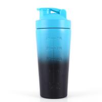 China Insulation Protein Shaker Stainless Steel Drink Bottles Gradient Powder Coating for sale
