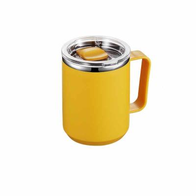 China 450ml Insulated Travel Mugs Stainless Steel Double Wall With Water Leakage Prove Lid for sale