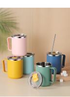 China 450ml Insulated Travel Mugs Stainless Steel Double Wall With Water Leakage Prove Lid for sale