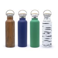 China 26OZ Vacuum Insulated Stainless Steel Water Bottle Wide Mouth Lids Sweat Proof for sale