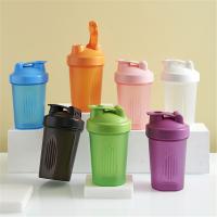 China Customized Color & Logo Sport Protein Plastic Shaker Bottles Leakage Proof for sale