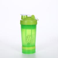 China Protein Powder Shaker Bottle With Pill Organizer And Storage 500ml for sale
