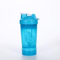 China Protein Powder Shaker Bottle With Pill Organizer And Storage 500ml for sale