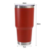 China Stainless Steel Car Travel Vacuum Insulated Tumblers With Straw Lids 30oz for sale