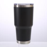 China Stainless Steel Car Travel Vacuum Insulated Tumblers With Straw Lids 30oz for sale