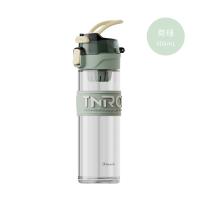 China 400ml Double Wall Large Glass Water Bottle Tea Infuser Insulated Bottle for sale