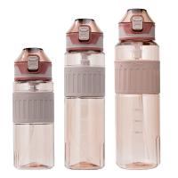 China 550ml Team Hygiene Personalised Sports Drink Bottles With Straw Carry Strap for sale