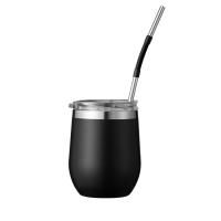 China Food Grade Insulated Travel Hot And Cold Tumblers With Metal Straw 300ml for sale