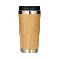 China Bamboo 20 Oz Stainless Steel Tumbler Bulk Insulated Travel Tumbler for sale