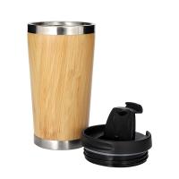 China Bamboo 20 Oz Stainless Steel Tumbler Bulk Insulated Travel Tumbler for sale