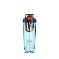 China 700ml Large Leakproof Plastic Sports Team Water Bottles Fruit Infuser With Straw for sale