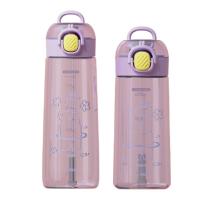 China Kids Eastman Tritan Plastic Sports Bottle With Straw And Handle for sale