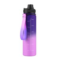 China Fashion Gradient Vacuum Insulated 32 Oz Metal Water Bottle Wide Mouth With Leakproof Lid for sale
