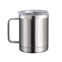 China 16 oz Vacuum Coffee Insulated Travel Mugs Tea Cup With Handle for sale